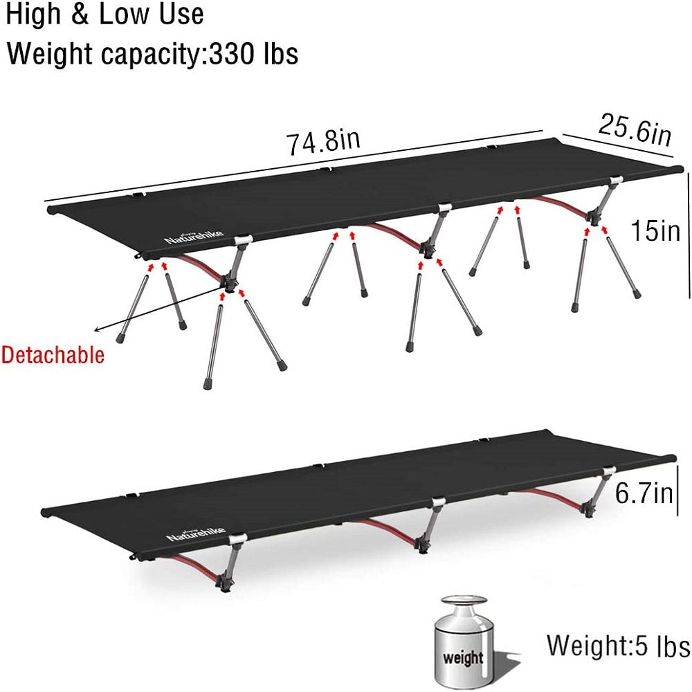 Naturehike - Ultralight Foldable Camping Cot freeshipping - Ascender ...